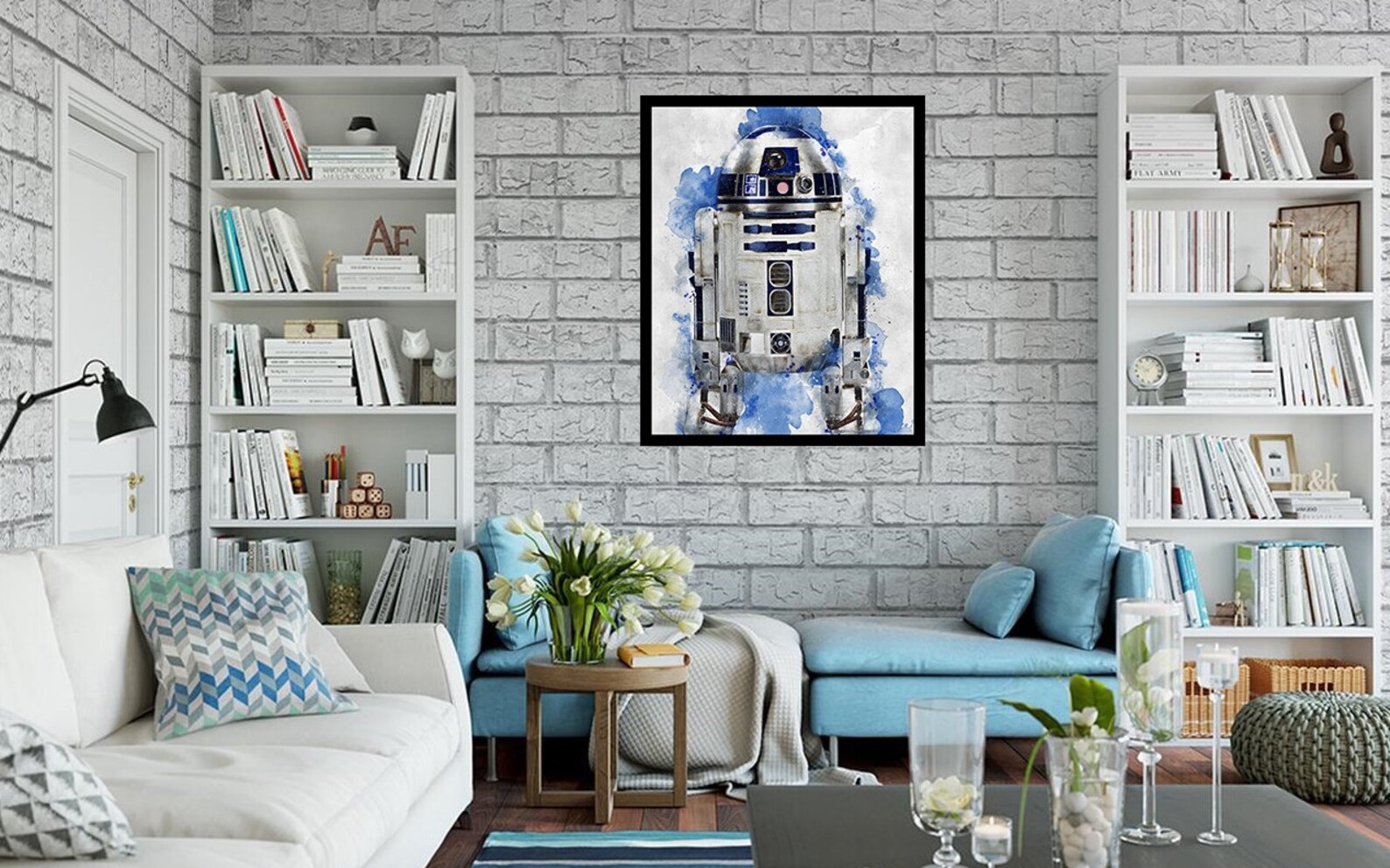 R2-D2 R2-D2 Poster R2-D2 Digital Star Wars Poster - Etsy