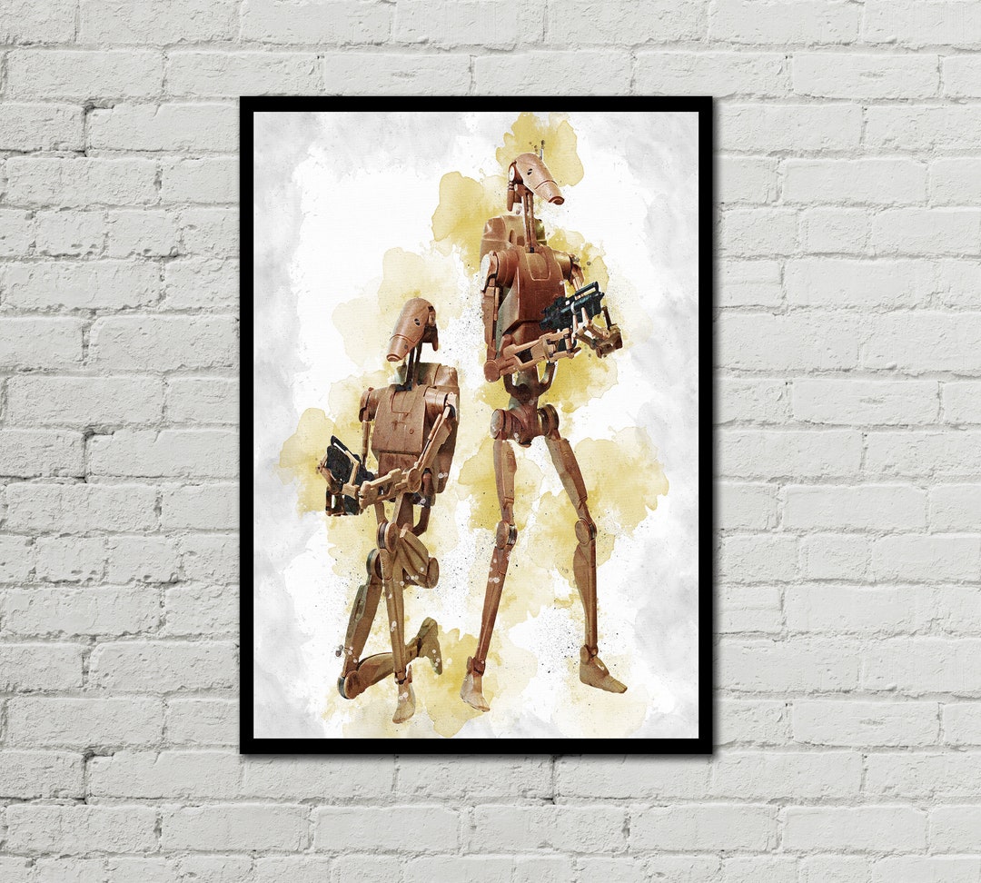 STAR WARS DROIDS - Droids Print - Droid Digital - Star Wars Poster ...