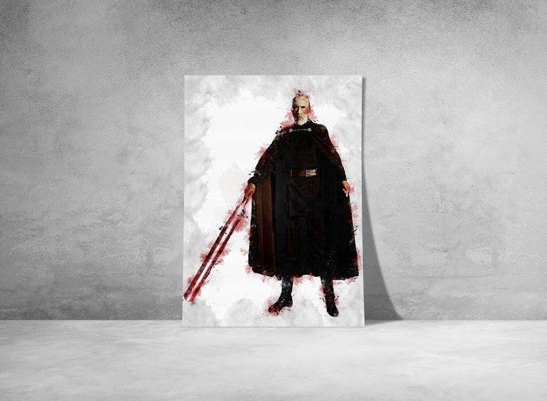 COUNT DOOKU Count Dooku Poster Star Wars Poster Star - Etsy