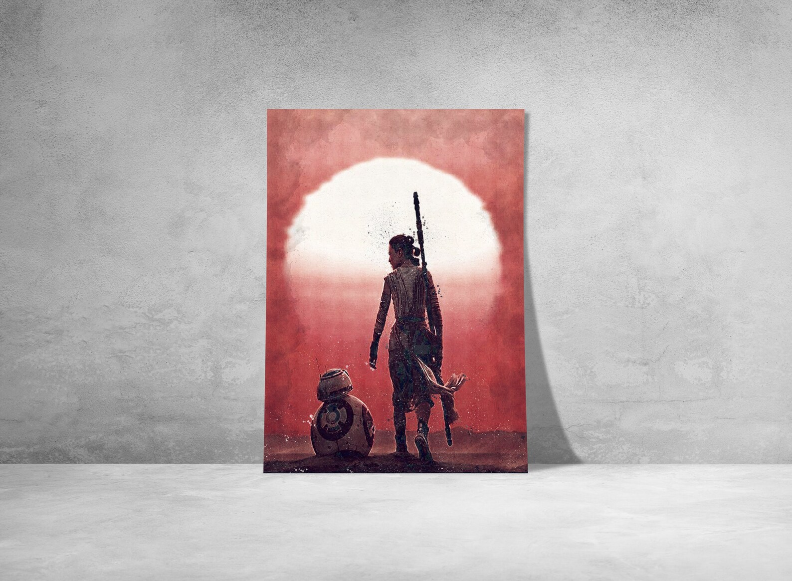 Star Wars Poster Rey Poster BB8 Poster Star Wars Print - Etsy