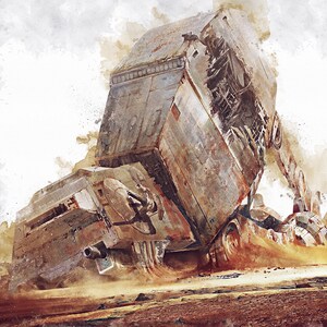 AT AT WALKER At-at Walker Poster At-at Walker Digital Star Wars Poster ...