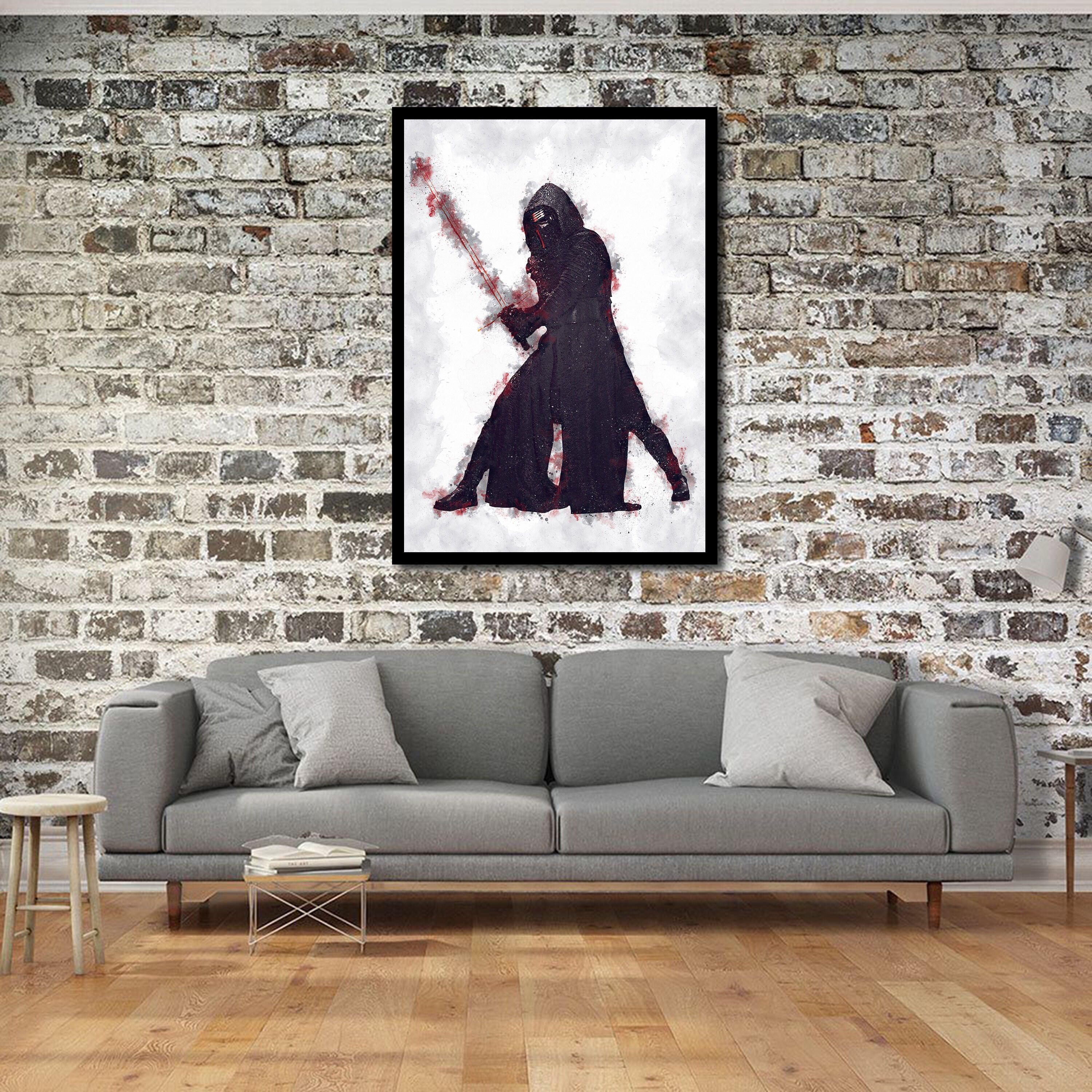 KYLO REN Kylo Ren Poster Kylo Ren Digital Star Wars | Etsy