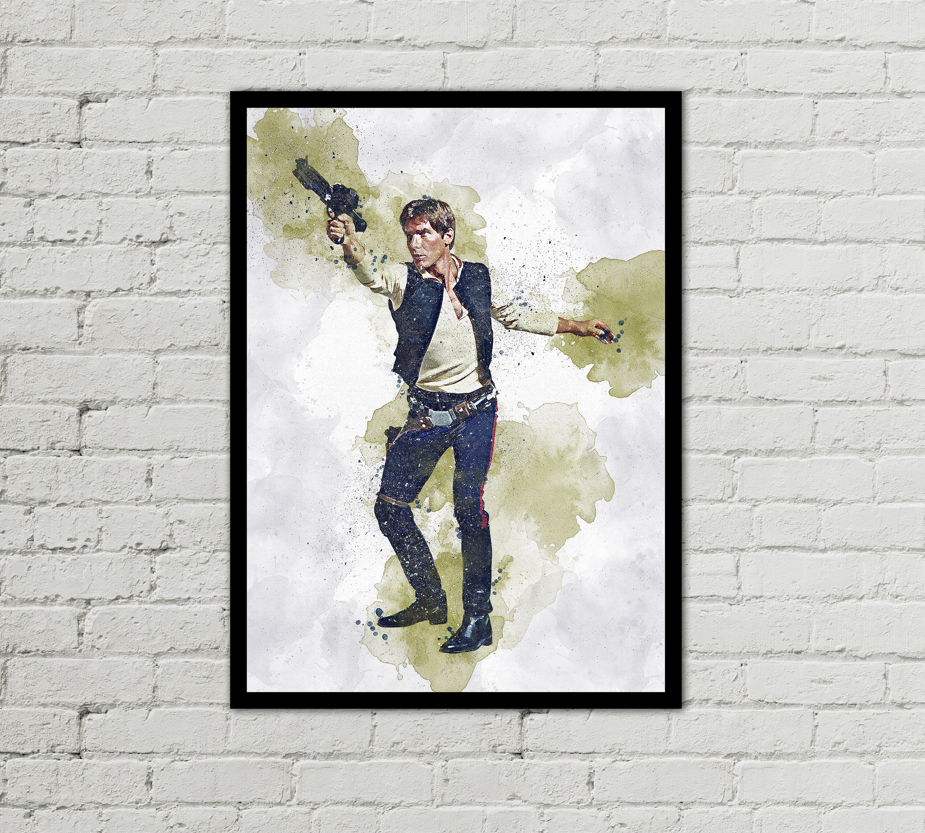 HAN SOLO Han Solo Digital Star Wars Poster Digital | Etsy