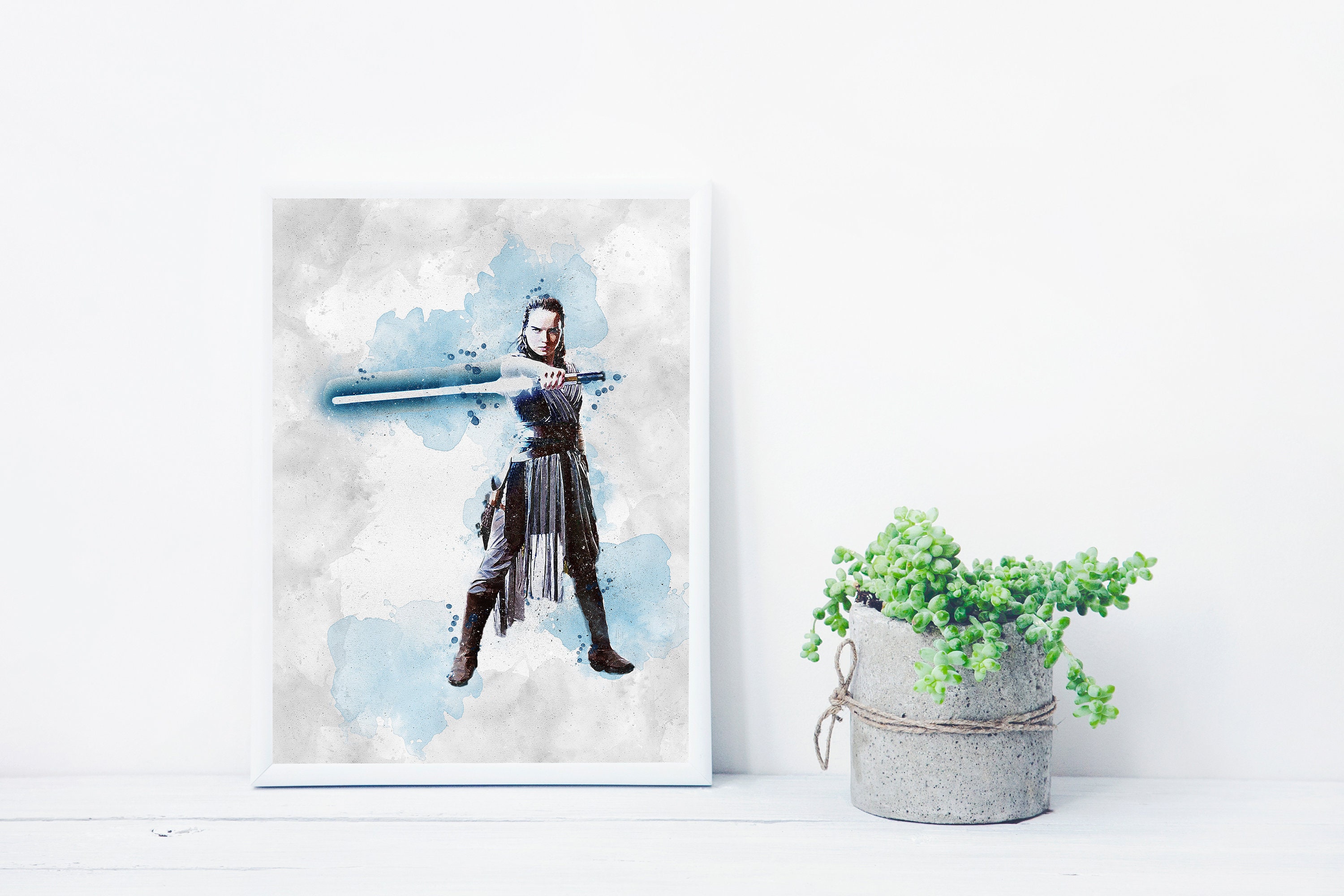 REY Rey Poster Rey Digital Star Wars Poster Digital - Etsy