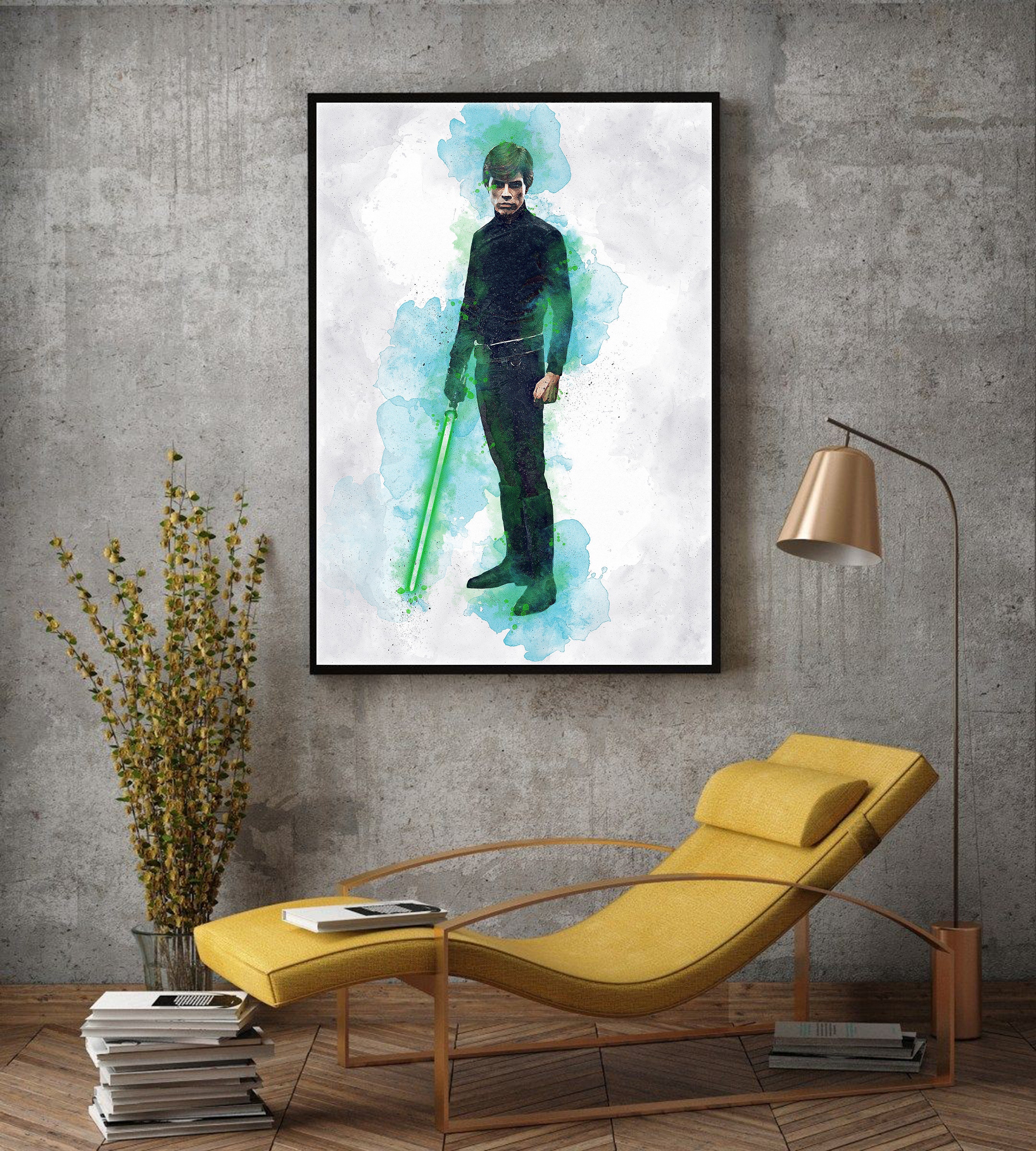 LUKE SKYWALKER POSTER - Star Wars Poster - Jedi Poster - Unframed ...