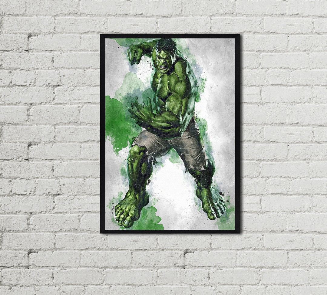 HULK - Hulk Digital - Marvel Poster - Avengers Poster - Digital ...