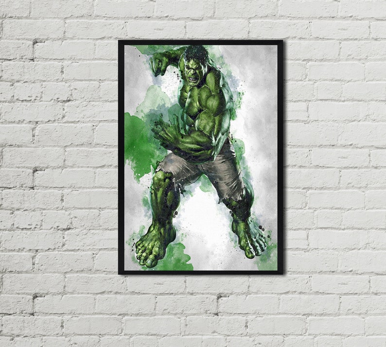 HULK Hulk Digital Marvel Poster Avengers Poster - Etsy
