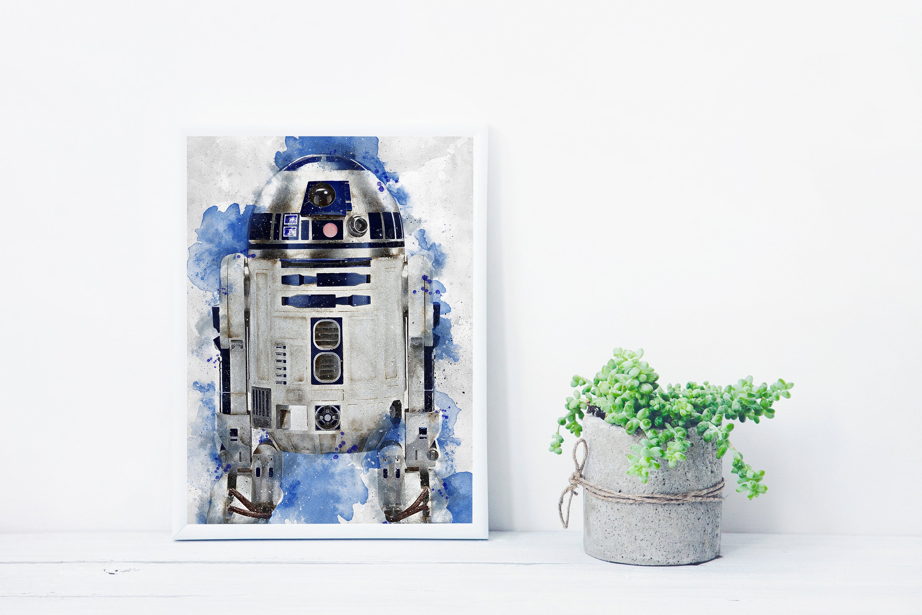 R2-D2 R2-D2 Poster R2-D2 Digital Star Wars Poster - Etsy