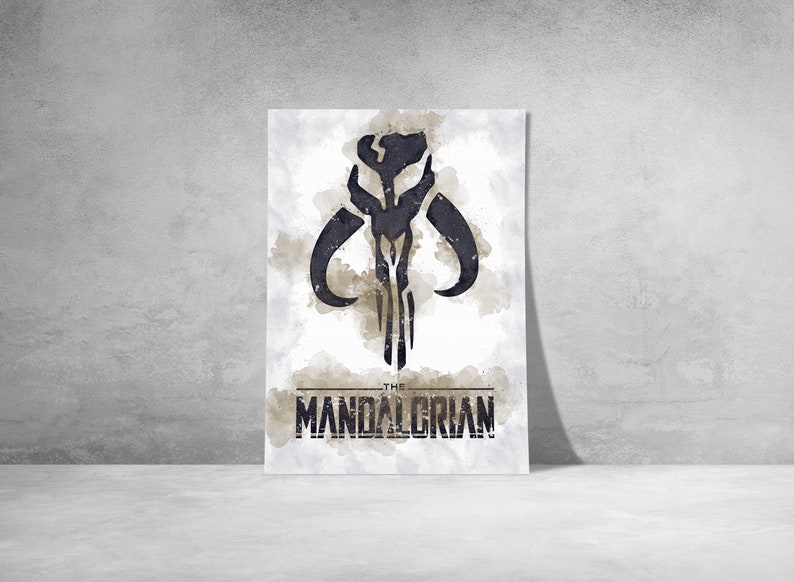 MANDALORIAN Mandalorian Logo Mandalorian Poster Bounty - Etsy