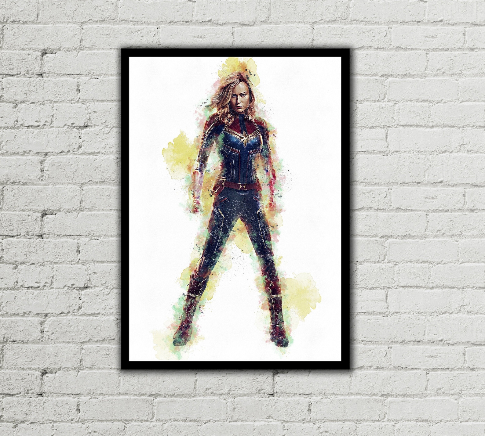 CAPTAIN MARVEL - Captain Marvel Digital - Marvel Poster - Digital ...