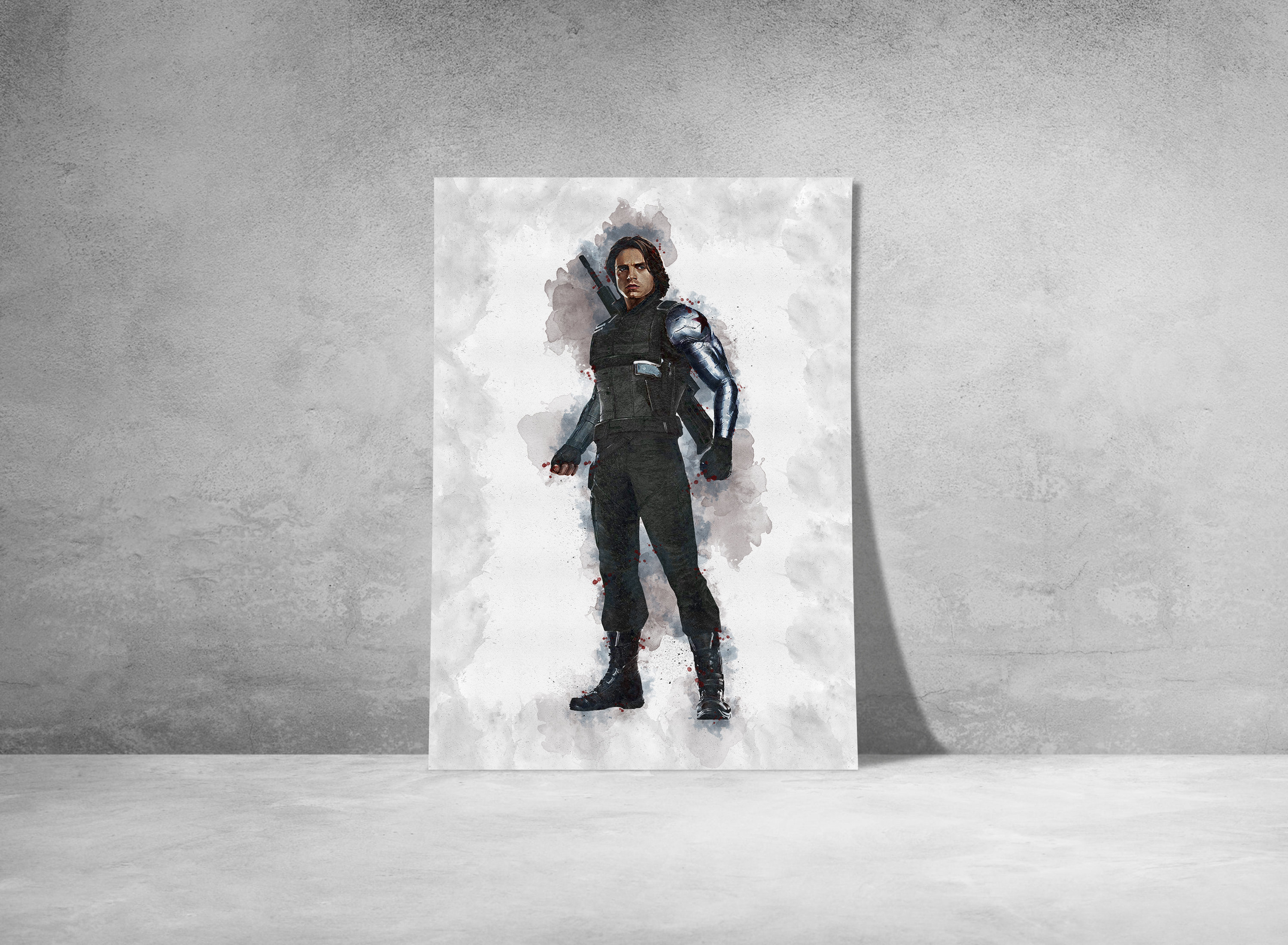 WINTER SOLDIER POSTER - Marvel Poster - Avengers Poster - Digital ...