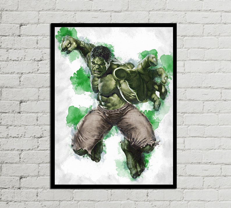 HULK Hulk Digital Marvel Poster Avengers Poster - Etsy