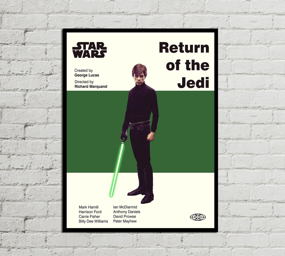 STAR WARS POSTER - Luke Skywalker Poster - Return of the Jedi Poster ...