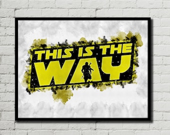 MANDALORIAN Mandalorian Digital Mandalorian Poster Star Wars Poster ...