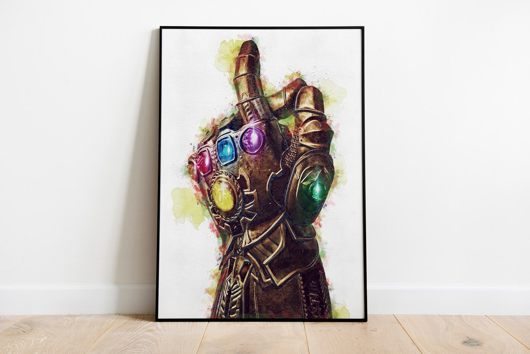 INFINITY GAUNTLET POSTER - Marvel Poster - Avengers Poster - Unframed ...