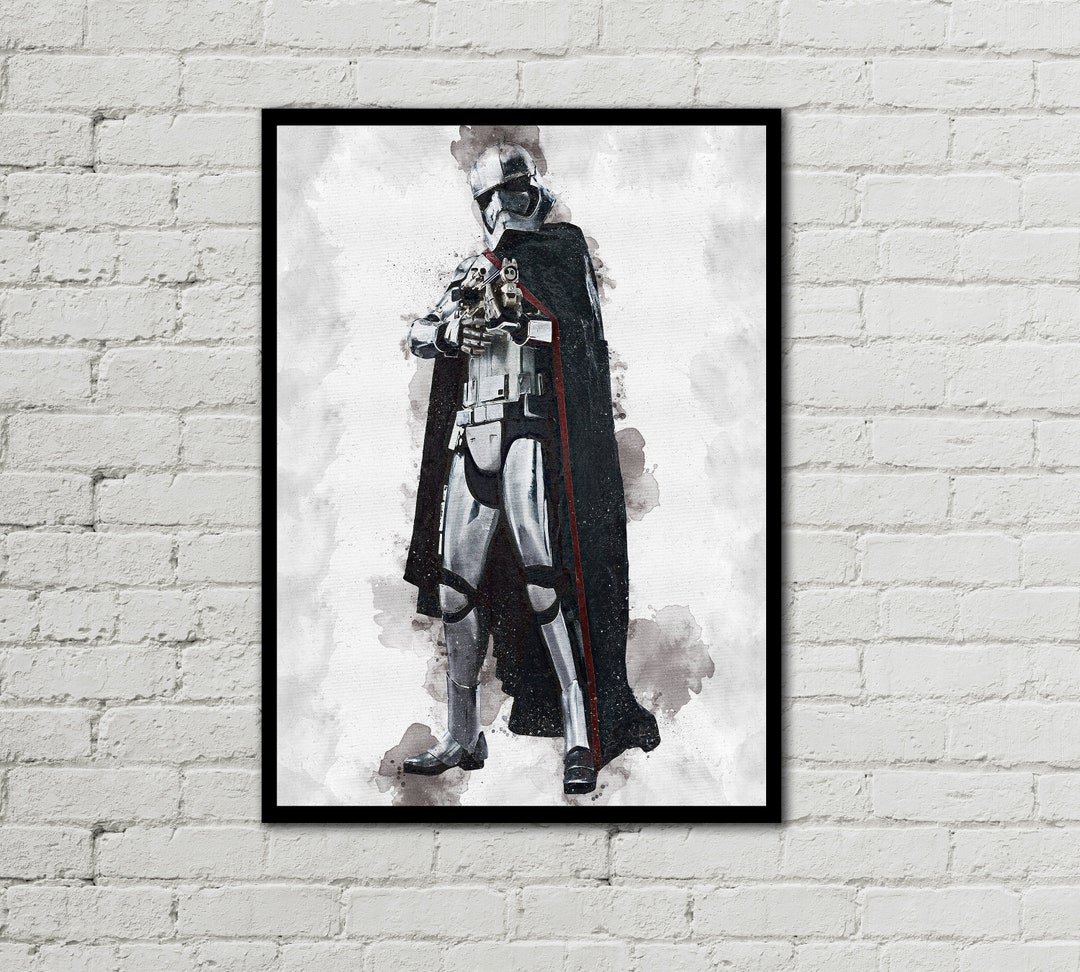 CAPTAIN PHASMA Captain Phasma Poster Star Wars Poster Digital Download ...