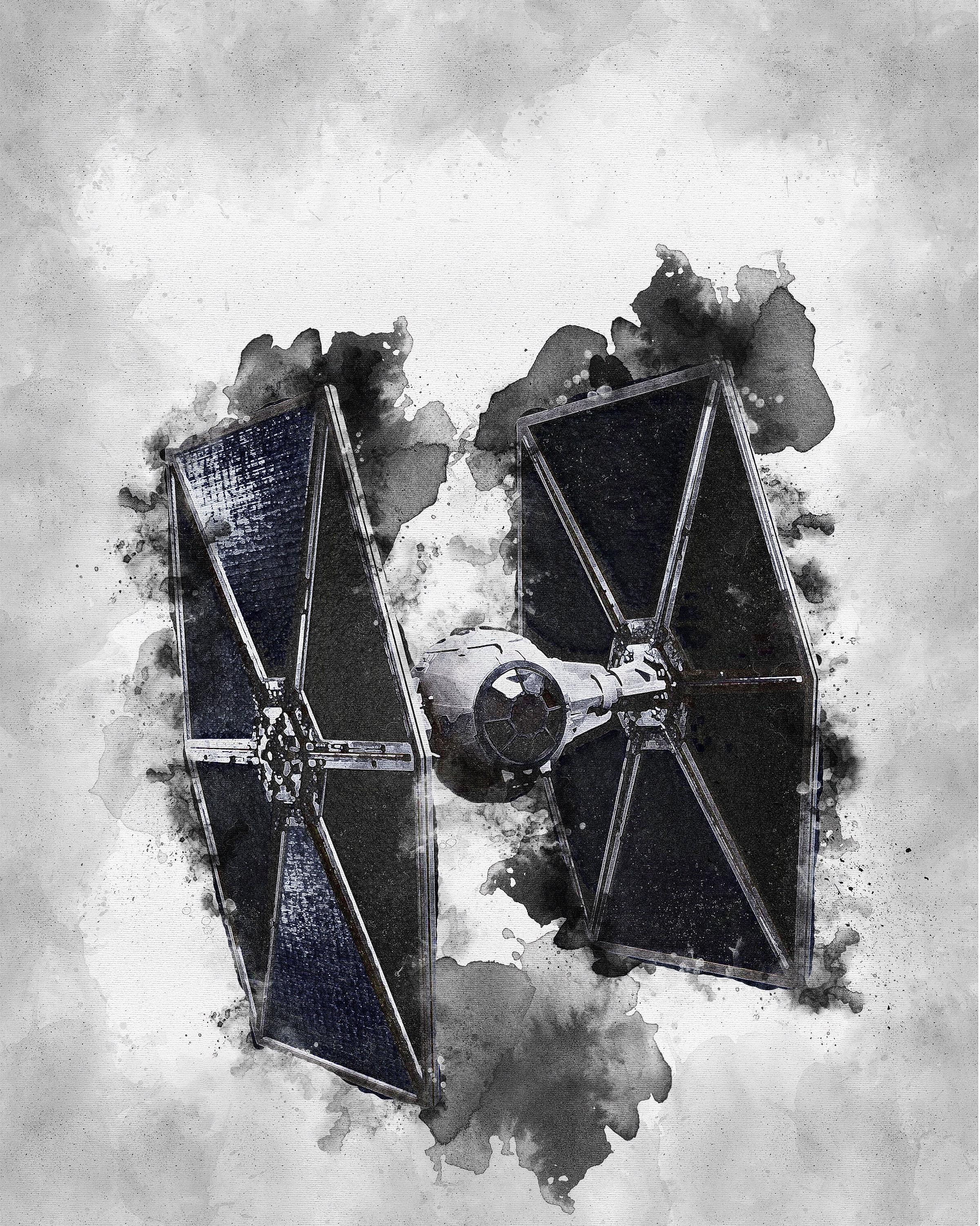 Star Wars Space Ships Set - X-wing, Millennium Falcon, Tie Fighter ...