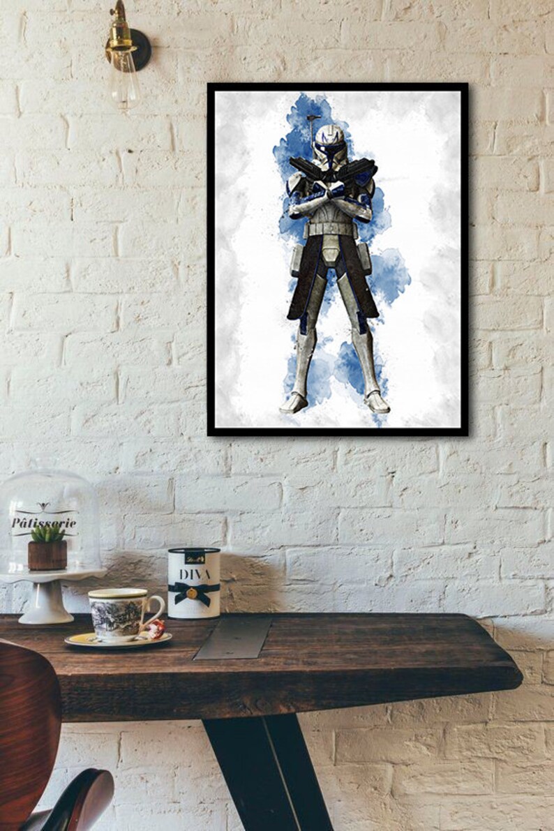 CAPTAIN REX POSTER - Star Wars Poster - Captain Rex Print - Star Wars ...