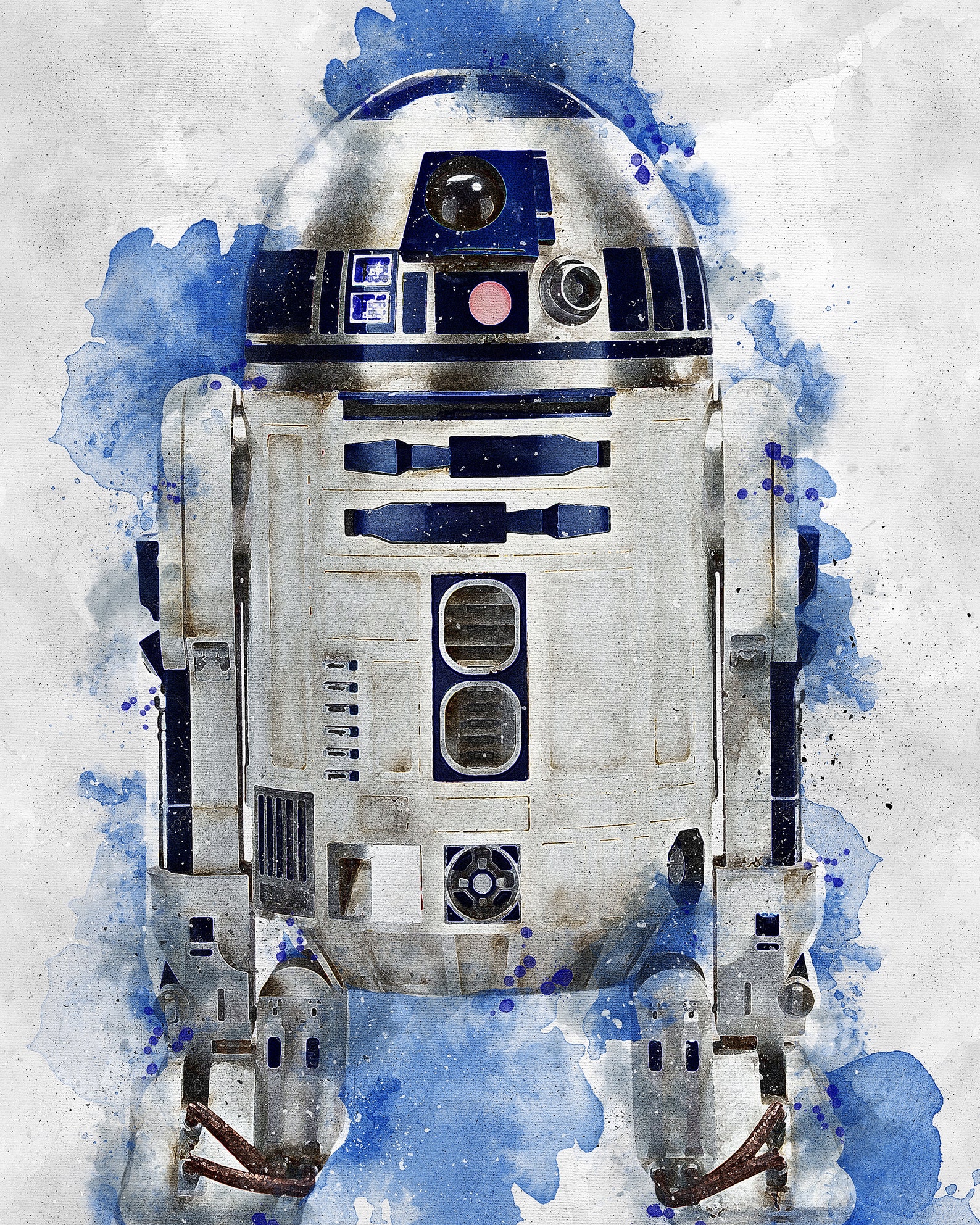 R2-D2 R2-D2 Poster R2-D2 Digital Star Wars Poster - Etsy