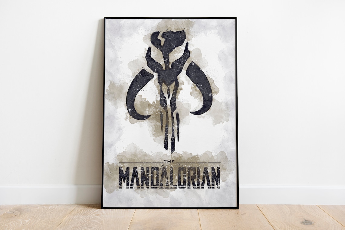 MANDALORIAN - Mandalorian Logo - Mandalorian Poster- Bounty Hunter ...