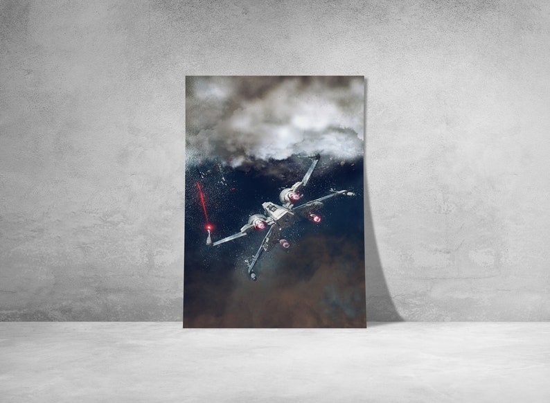 X WING POSTER X Wing Print Star Wars Poster Star Wars | Etsy