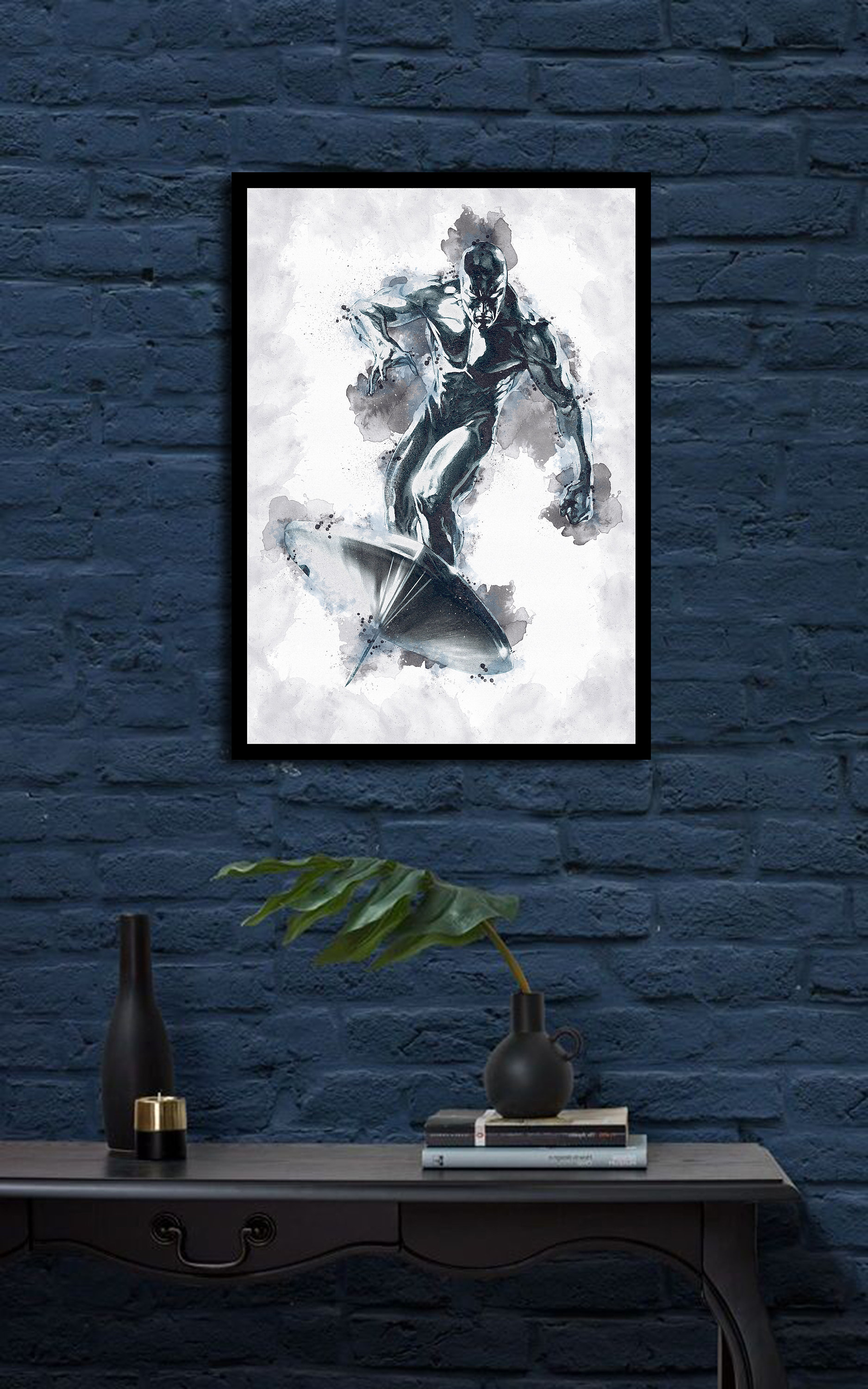 SILVER SURFER Silver Surfer Poster Silver Surfer Digital | Etsy