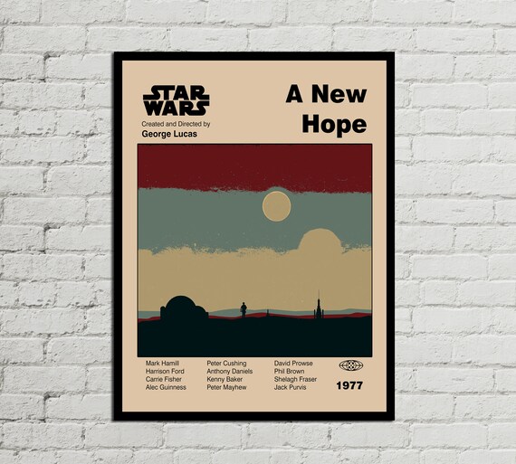 NEW HOPE New Hope Poster Star Wars Poster Episode IV | Etsy