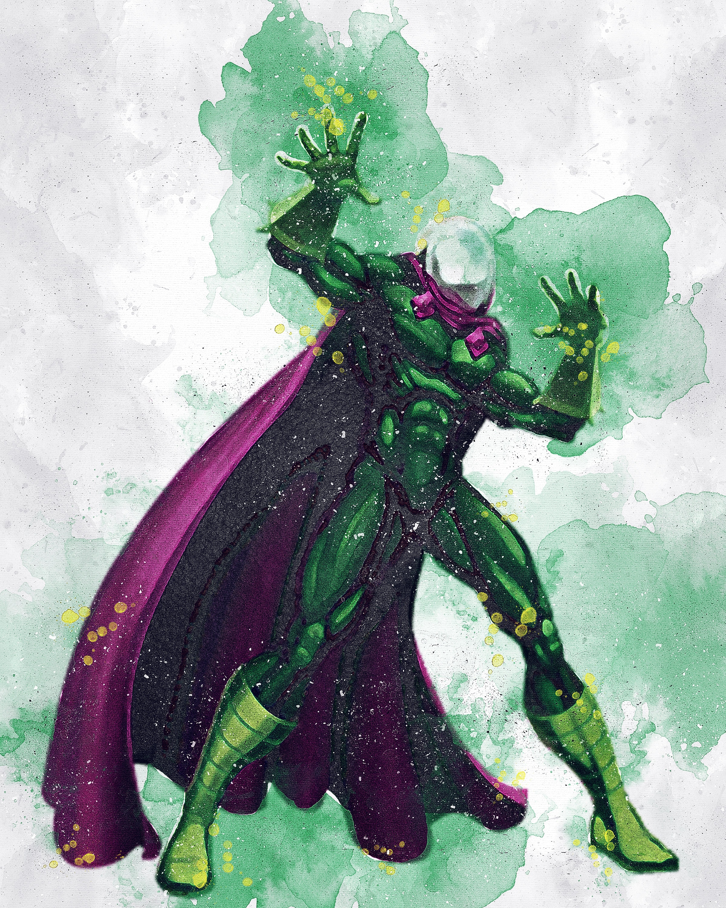 MYSTERIO- Mysterio Poster - Mysterio Digital - Marvel Poster - Digital ...