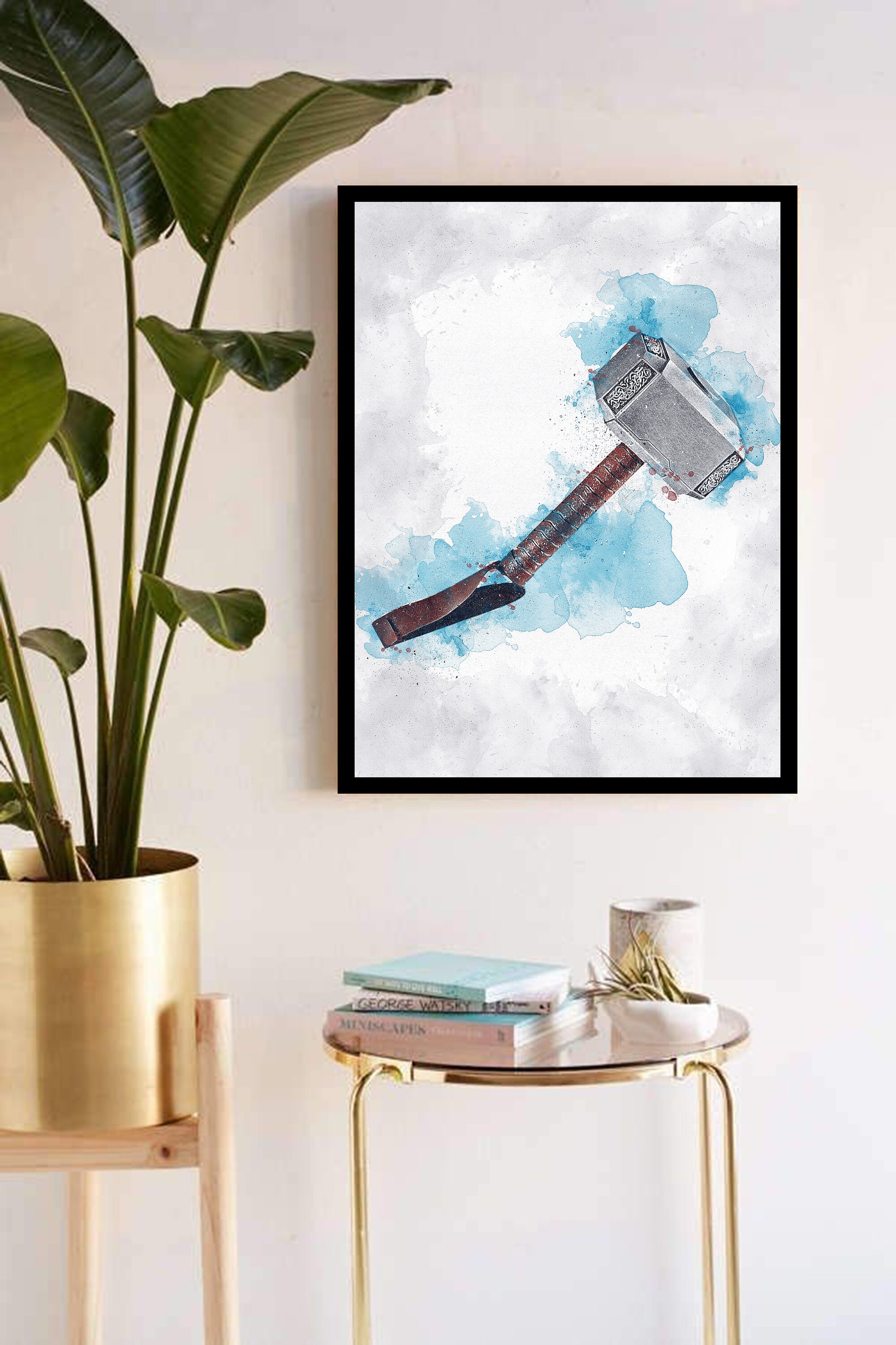 MJOLNIR - Thor's Hammer Digital - Marvel Poster - Digital Download ...