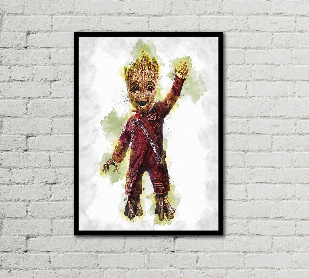 BABY GROOT - Baby Groot Poster - Marvel Poster - Guardians of Galaxy ...