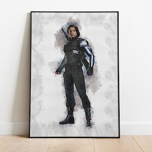 WINTER SOLDIER POSTER - Marvel Poster - Avengers Poster - Digital ...