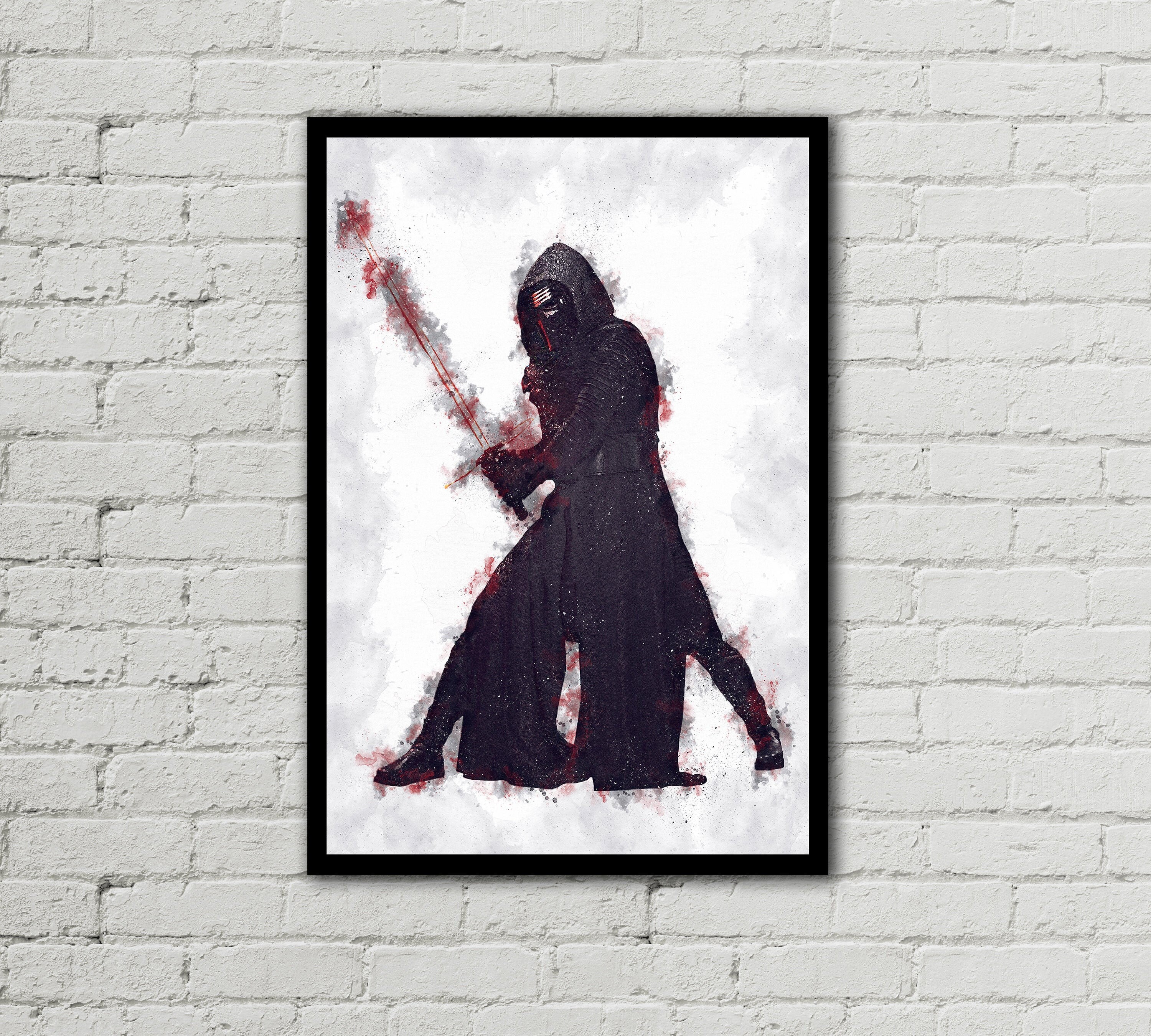 KYLO REN Kylo Ren Poster Kylo Ren Digital Star Wars | Etsy