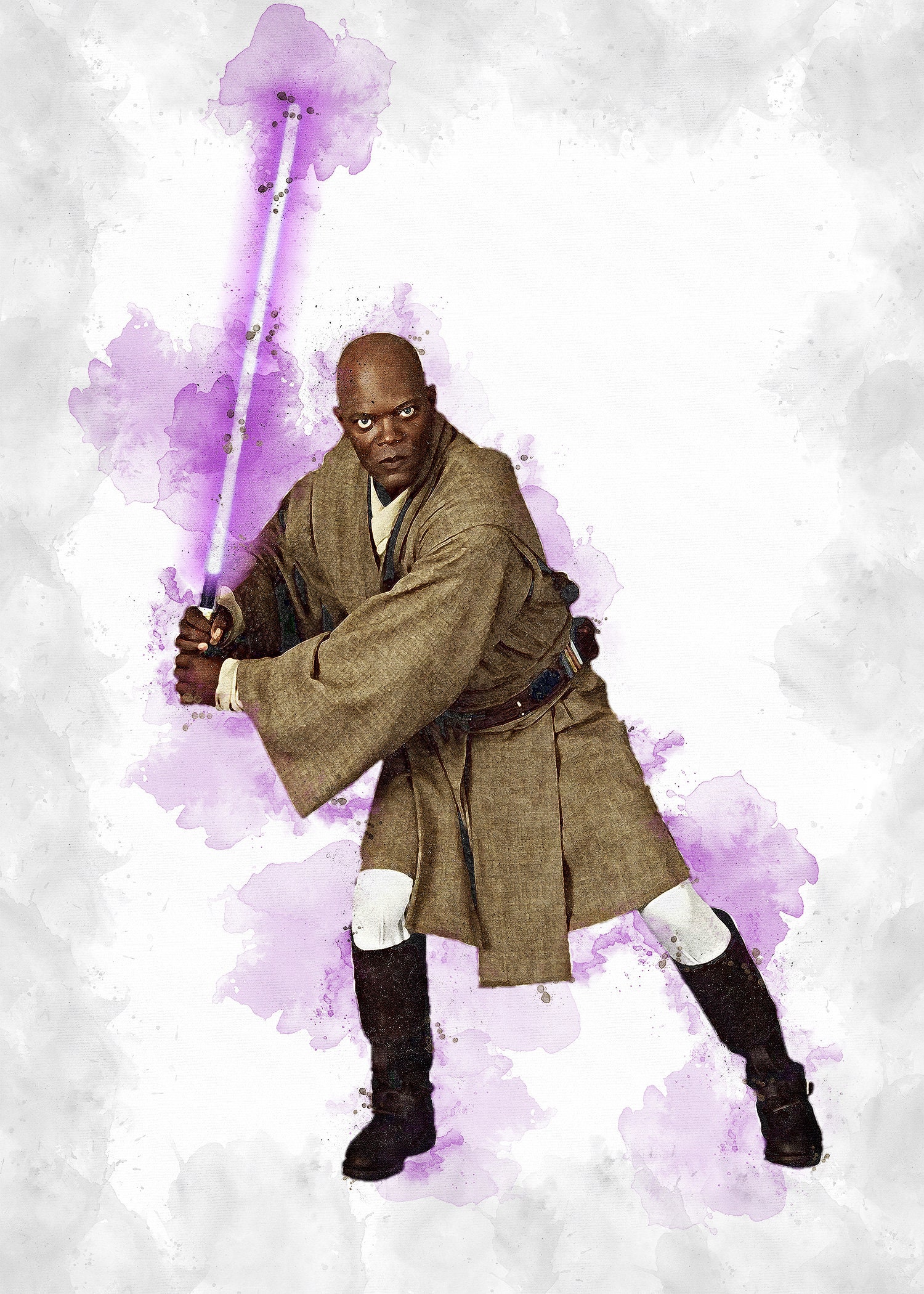 MACE WINDU Mace Windu Poster Mace Windu Digital Star - Etsy Schweiz
