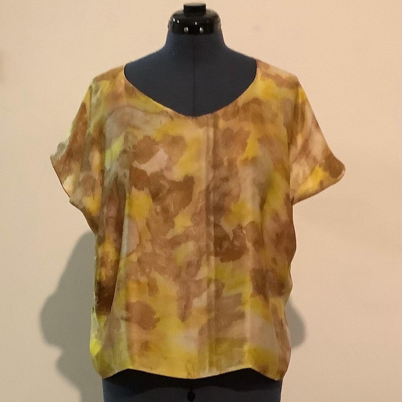 Silk Blouse Leaf - Etsy