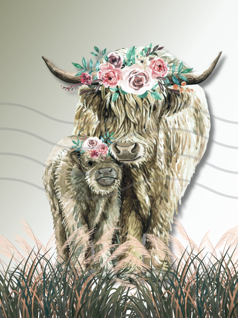 Highland Cow Digital Download - Etsy