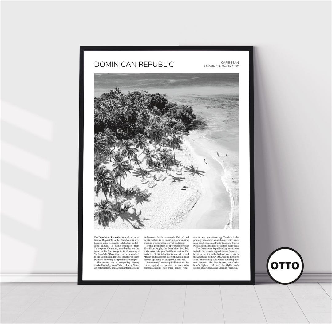 Dominican Republic Wall Art | Dominican Republic Artful Travel Poster ...
