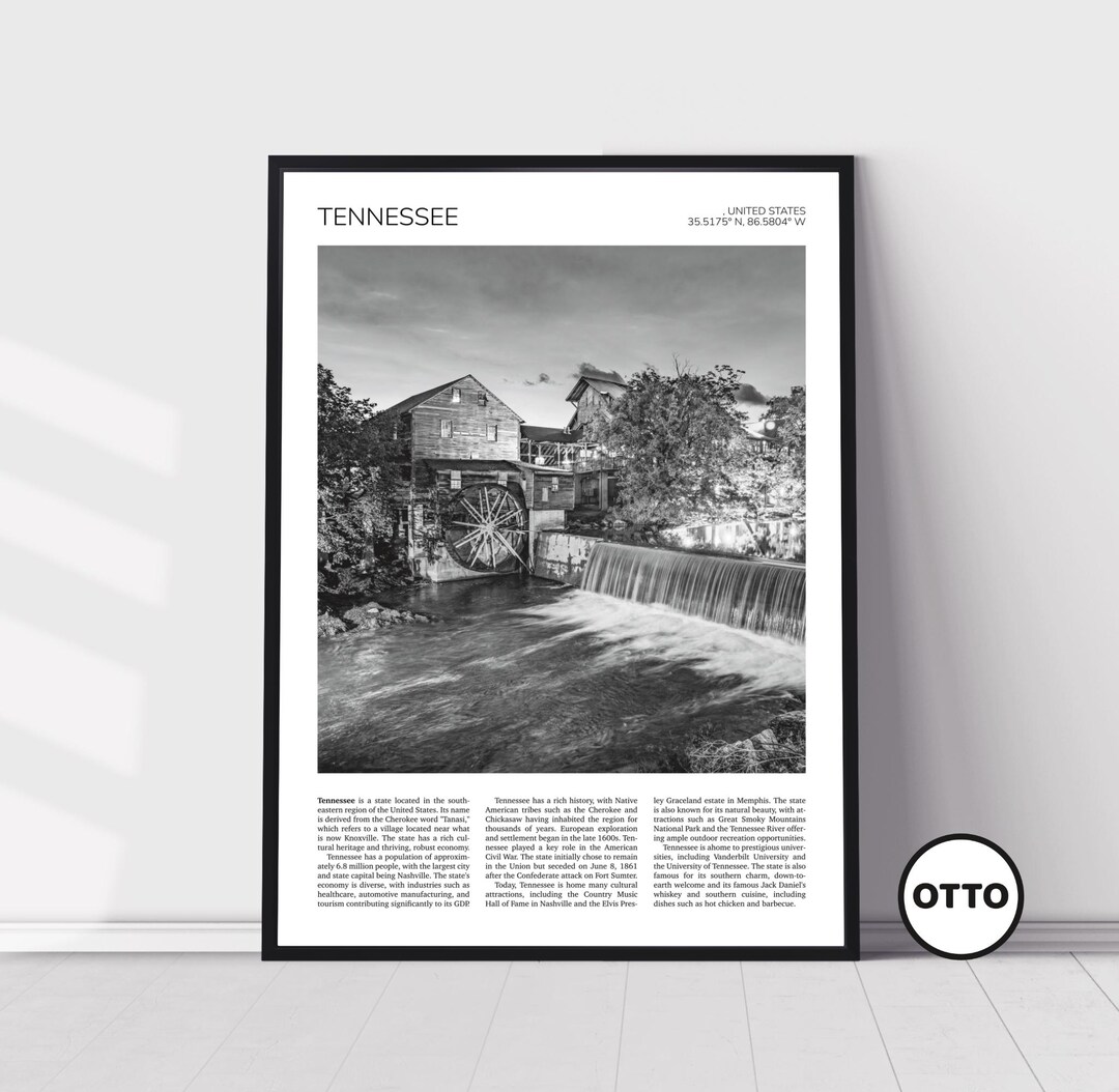 Tennessee Wall Art | Tennessee Home Decor Print | Pigeon Forge Art ...