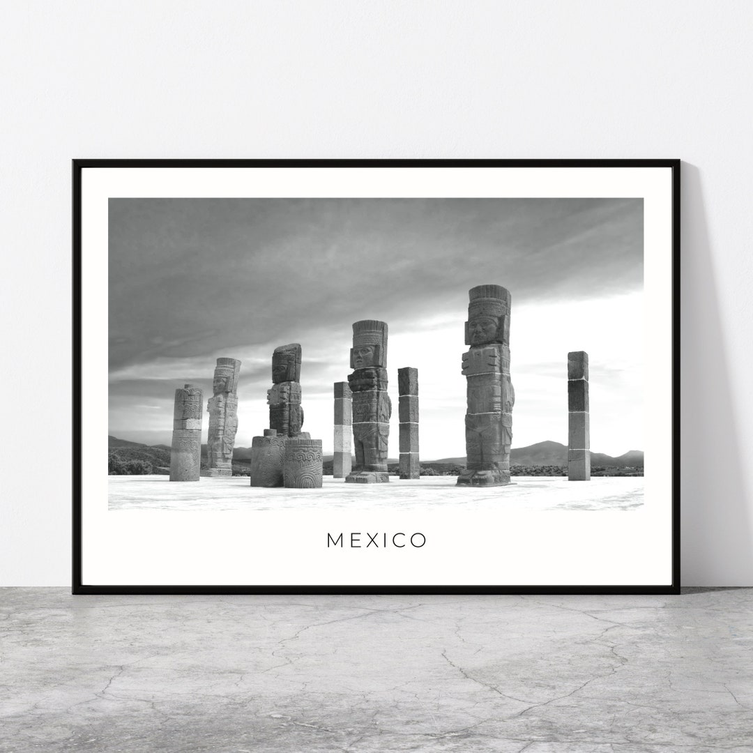 Mexico Wall Art | Mexico Artful Travel Poster Print Photo | Toltec ...