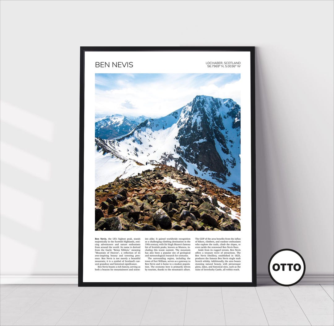 Ben Nevis Wall Art | Ben Nevis Home Decor Print | Lochaber, Scottish ...