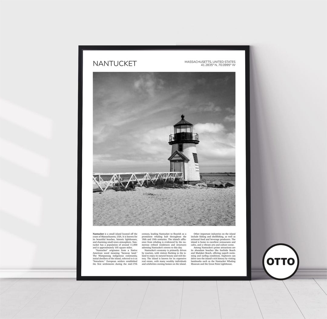 Nantucket Wall Art | Nantucket Home Decor Print | Brant Point ...