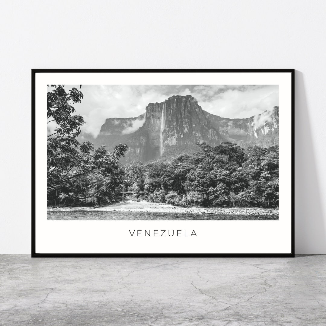 Venezuela Wall Art | Venezuela Artful Travel Poster Print Photo | Angel ...