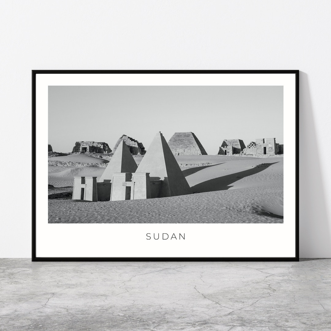 Sudan Wall Art | Sudan Artful Travel Poster Print Photo | Meroe ...