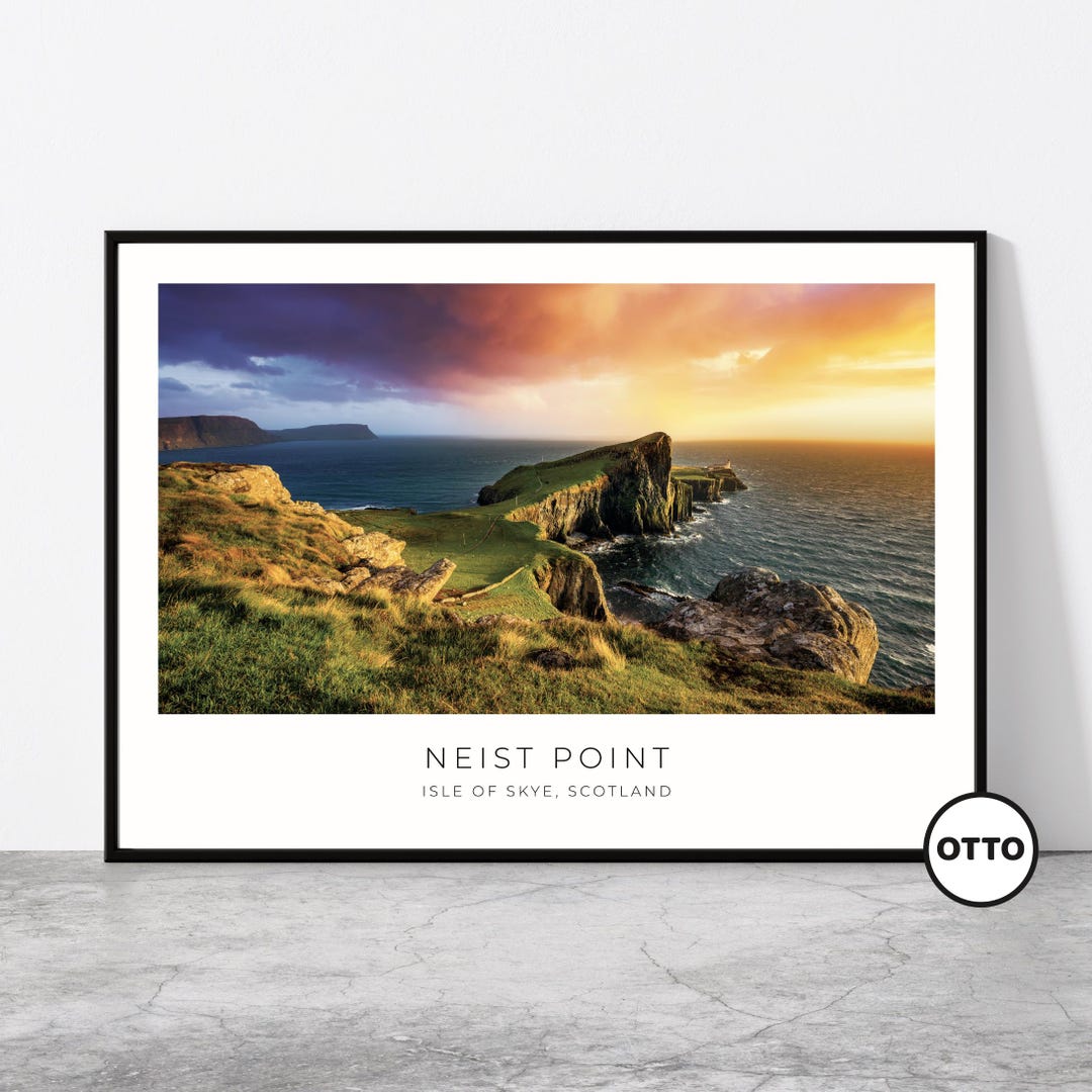 Neist Point Wall Art | Neist Point Home Decor Print | Lighthouse Travel ...