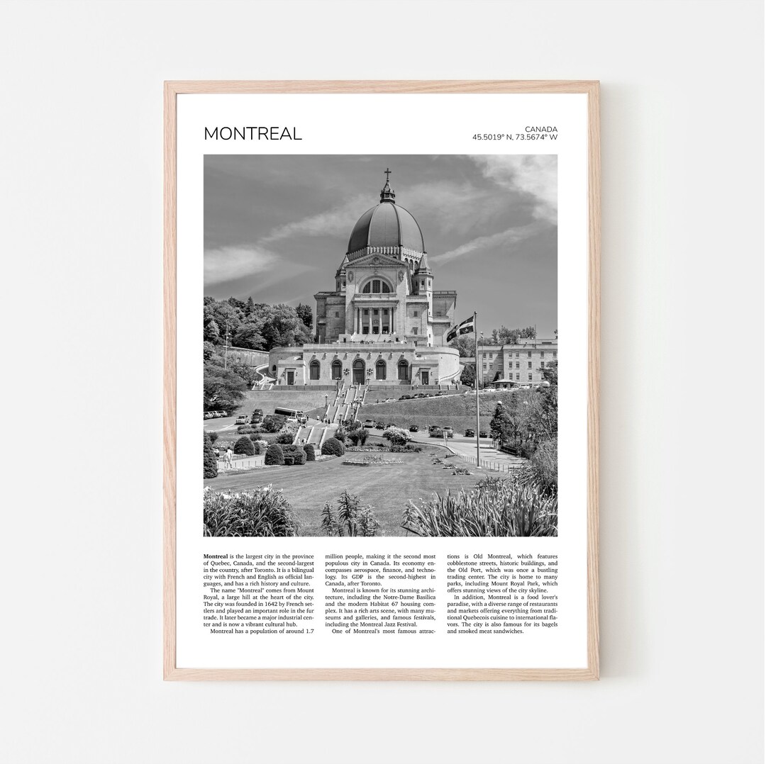 Montreal Wall Art | Quebec Home Decor | Saint Joseph's Oratory of Mount ...