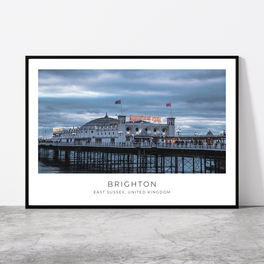 Brighton Wall Art | Artful Travel Poster Print Photo | Brighton Pier ...