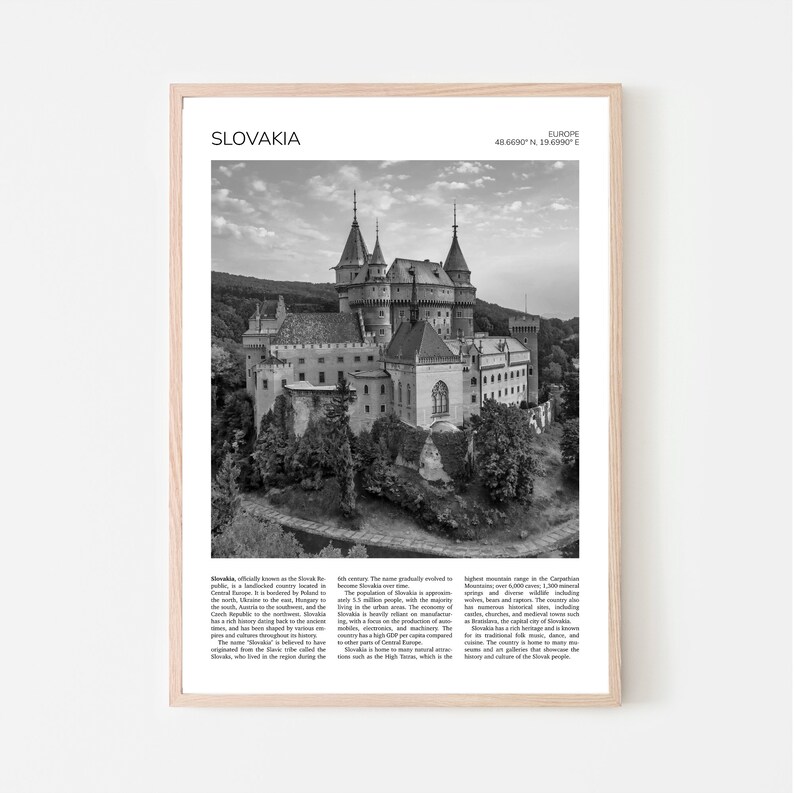 Slovakia Wall Art Slovakia Artful Travel Poster Print Photo - Etsy