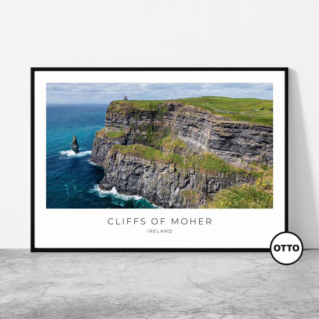Cliffs of Moher Wall Art | Cliffs of Moher Home Decor Print | Art ...