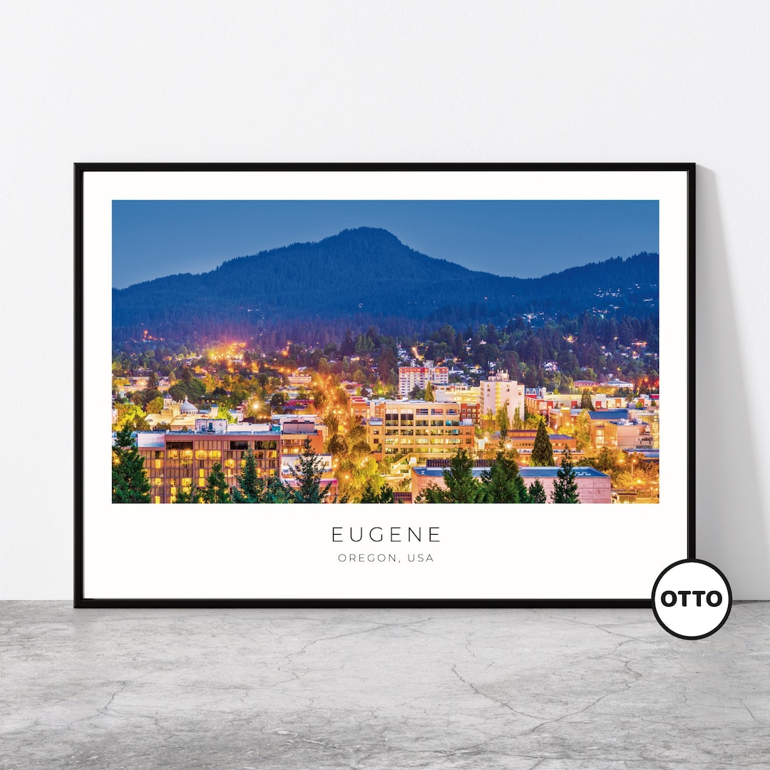 Eugene Wall Art | Eugene Beach Home Decor Print | Cityview Art Travel ...