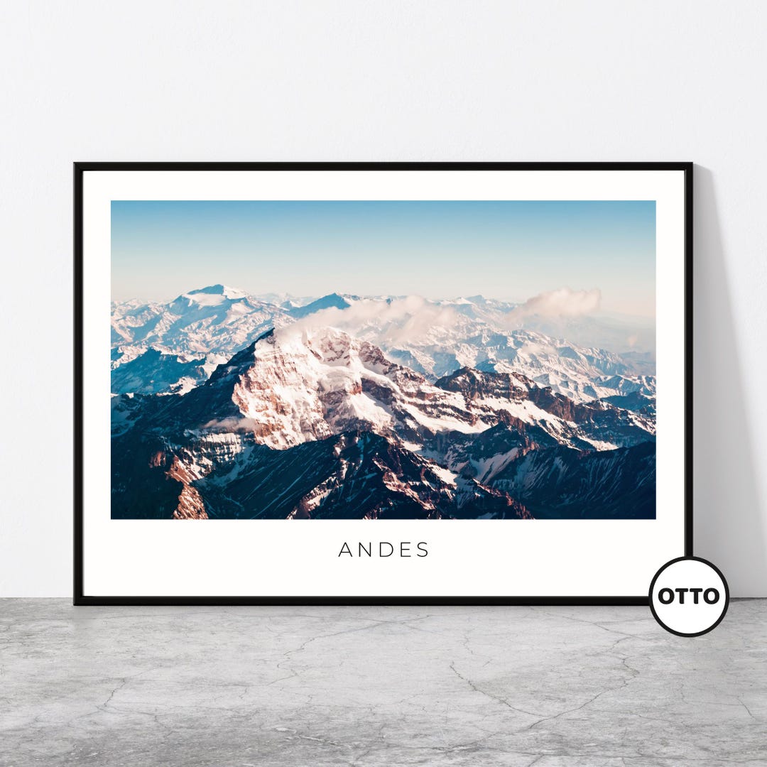 The Andes Wall Art | Andes Mountain Range Home Decor Print | Art Travel ...