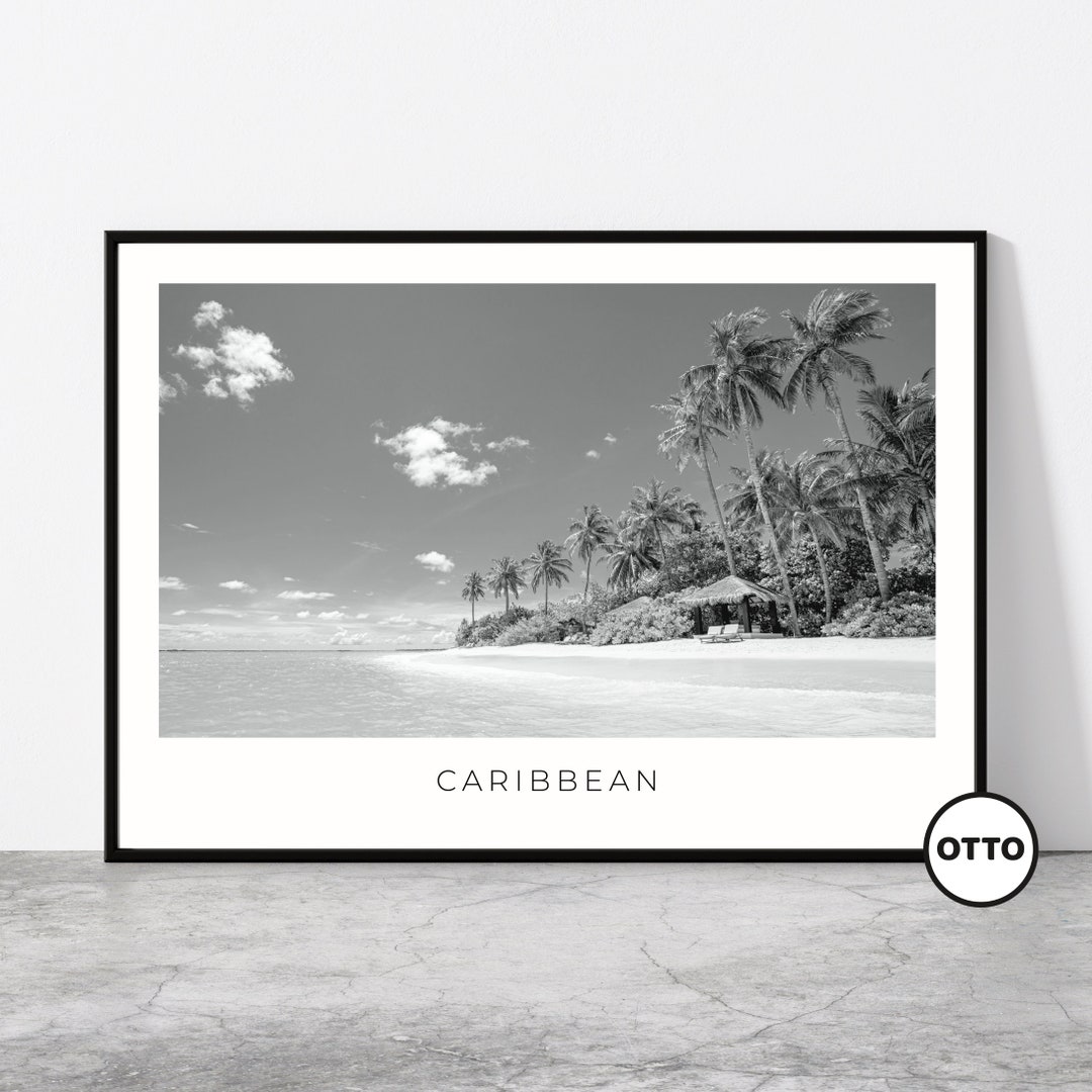 Caribbean Wall Art | Caribbean Sea Home Decor Print | Beach | Art ...